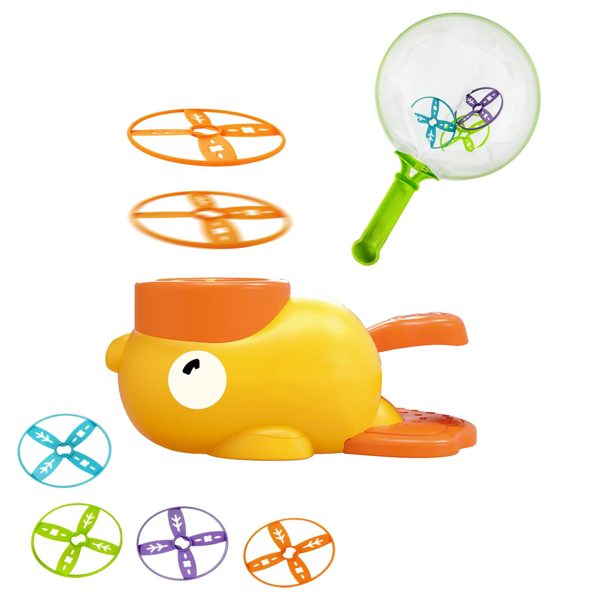 TOYMAKER Flying Disc Launcher – Outdoor Toys for Kids Ages 4-8 – Toymaker